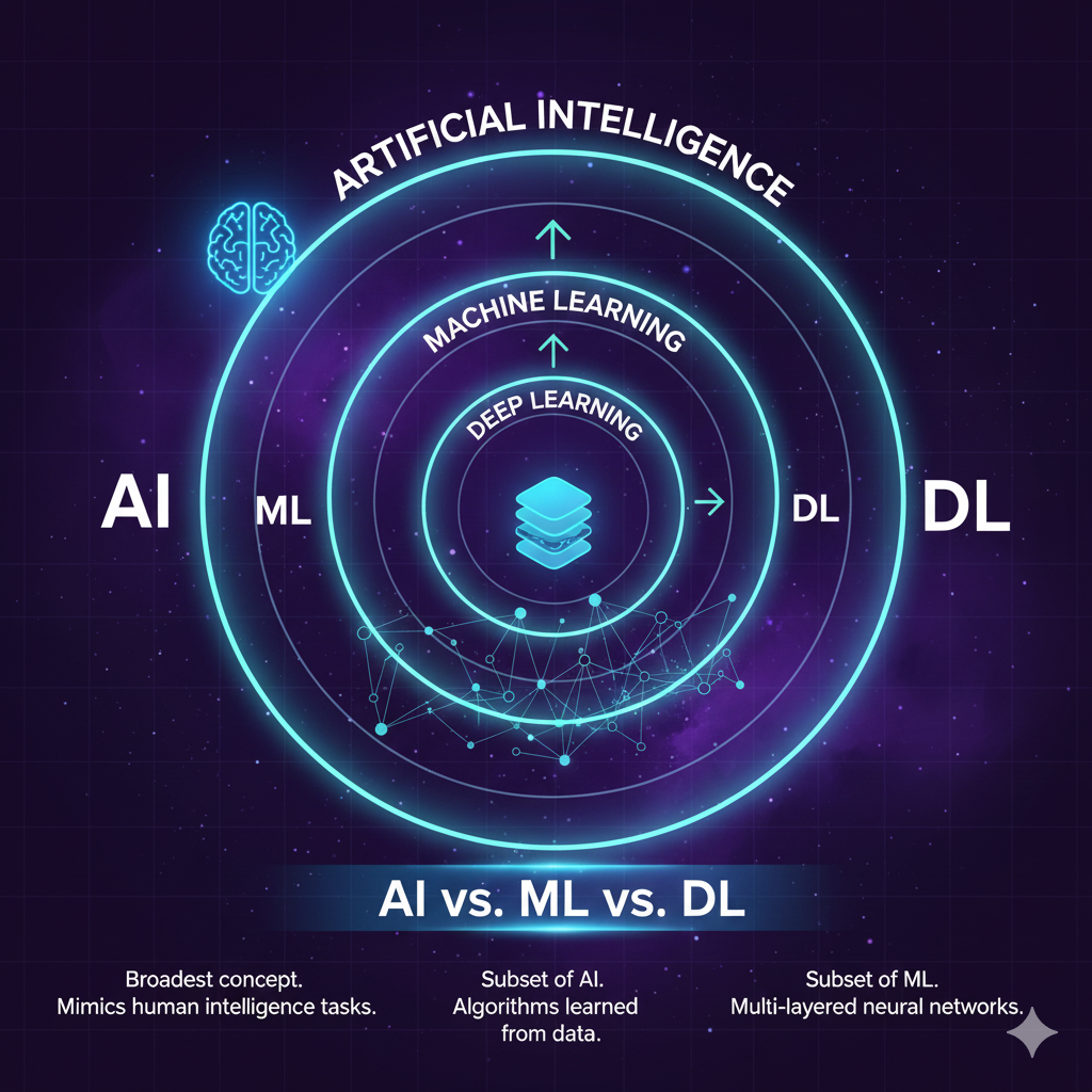 AI vs Machine Learning vs Deep Learning: Simple Comparison