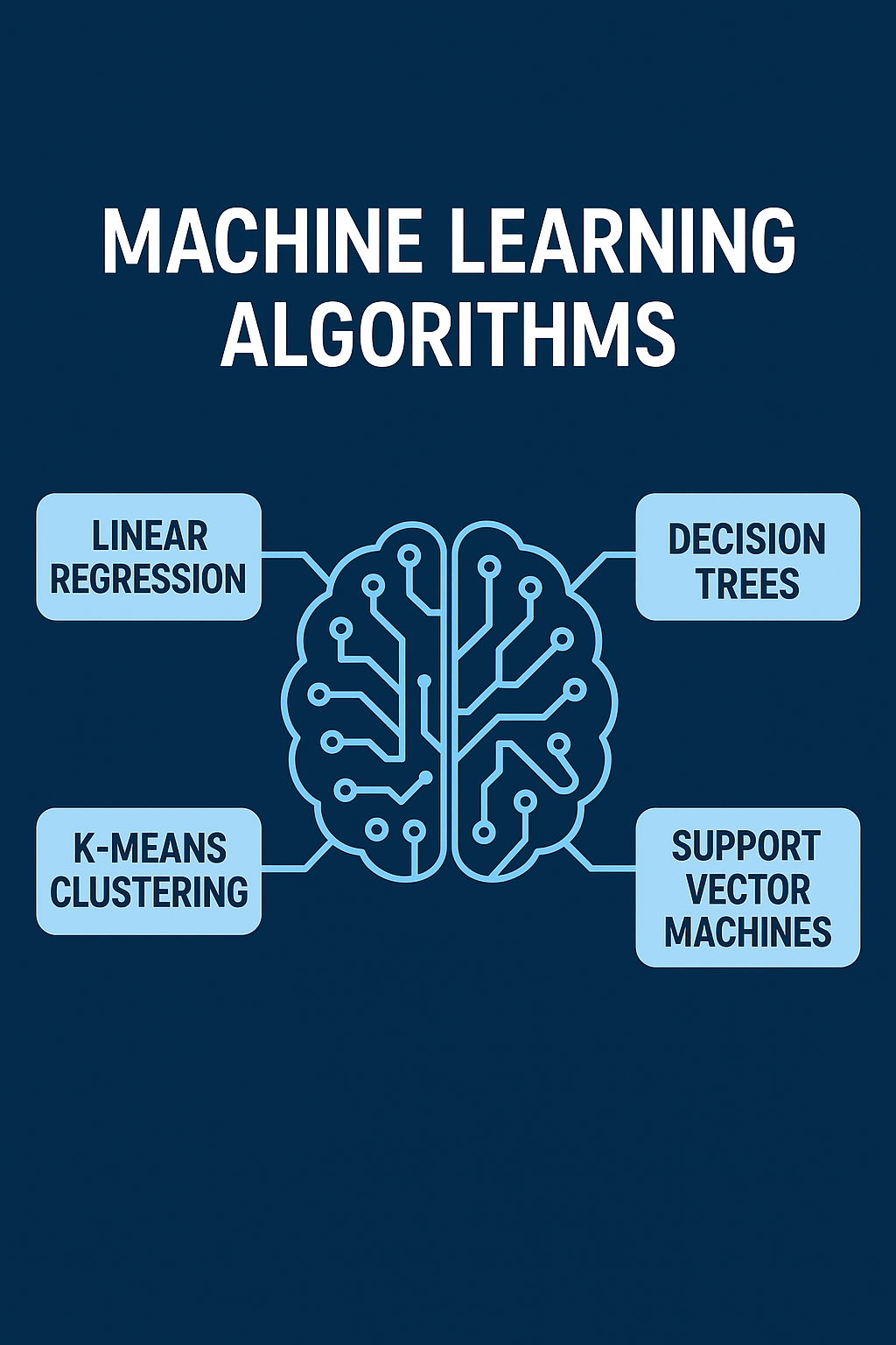 Top 10 Machine Learning Algorithms You Must Know in 2025